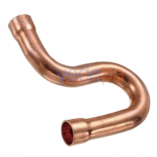7/8" (22 mm) Bakır Lup (P-Trap) | Yoğuşma Suyu Tahliye Borusu - Yüksek ...